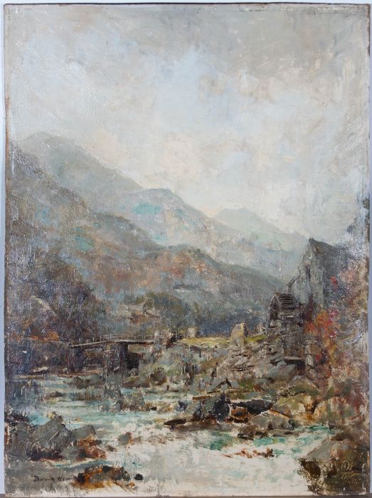 David Hewitt (1878-1939) - Early 20th Century Oil, The Watermill