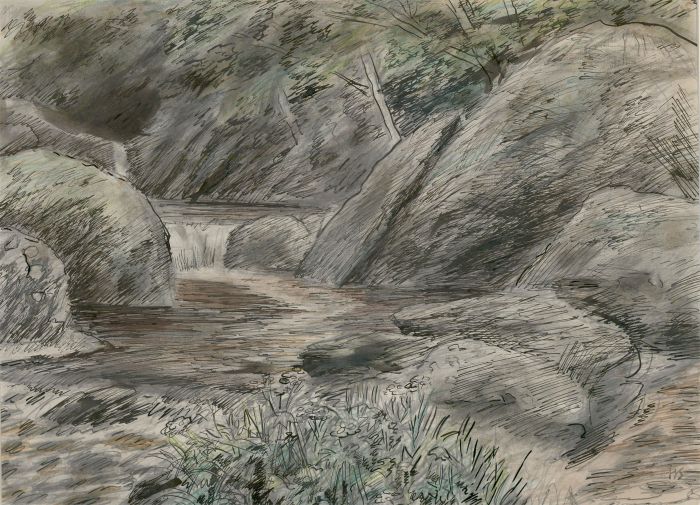 Helen Steinthal (1911-1991) - 20th Century Pen and Ink Drawing, Afon Dwyfor