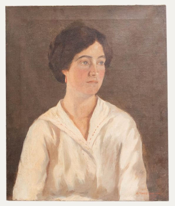 Gerald Trice Martin (1893-1961) - 1919 Oil, Woman In The Linen Dress