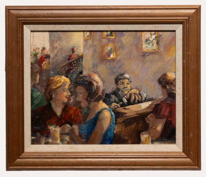 June Bevan (b.1927) - 20th Century Oil, The Pianist