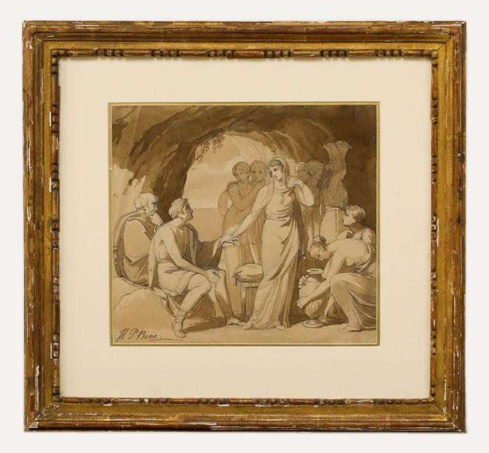 Henry Pierce Bone (1779-1855) - Early 19th Century Watercolour, Look of ...