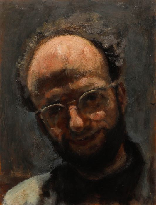 George Weissbort (1928-2013) - 20th Century Oil, Self Portrait with a Smile