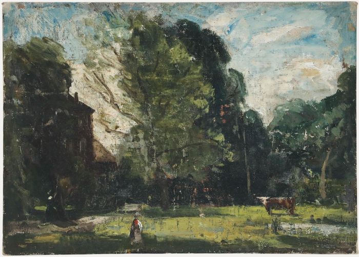 Attrib. Philip Hugh Padwick ROI RBA (1876-1958) - Oil, A Stroll in the ...