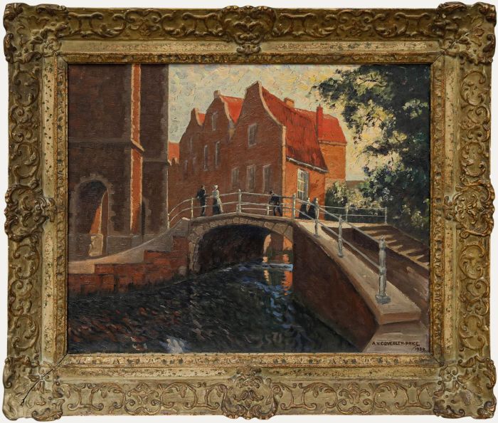 Arthur Victor Coverley-Price (1901-1988) - Framed 1939 Oil, A Bridge in ...