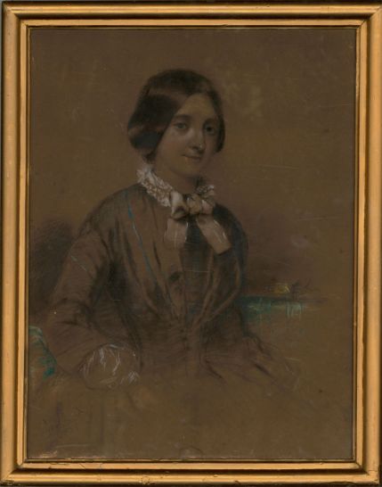 Daniel Macdonald (1821-1853) - 1851 Pastel, Portrait of a Victorian Lady
