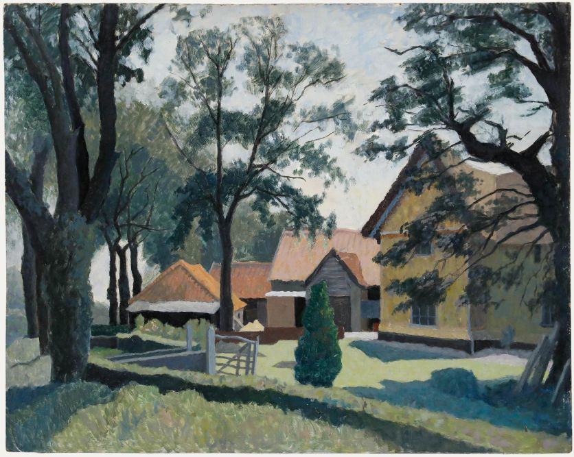Pauline Plummer (b.1933) - 20th Century Oil, View of The Farm