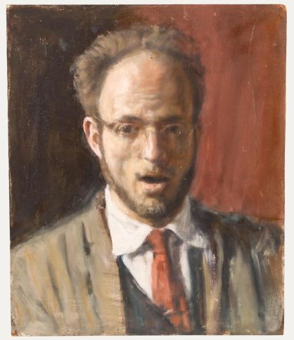 George Weissbort (1928-2013) - 20th Century Oil, Surprised Self-Portrait