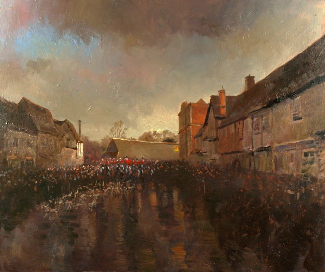 Andrew Quelch - The Hunt, Oil on Canvas