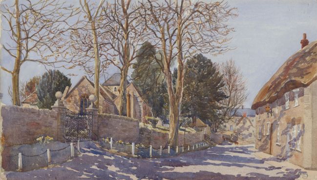 Homer Wayland Colby (1874-1950) - Early 20th C. Watercolour, Sunny ...
