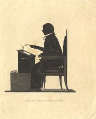 I. Bruce - Fine 1850 Engraving, Portrait of a Seated Judge